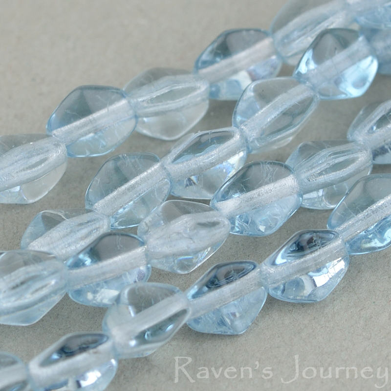 Pinch Bead (5mm) Montana Blue Transparent: Raven's Journey Unique Czech ...