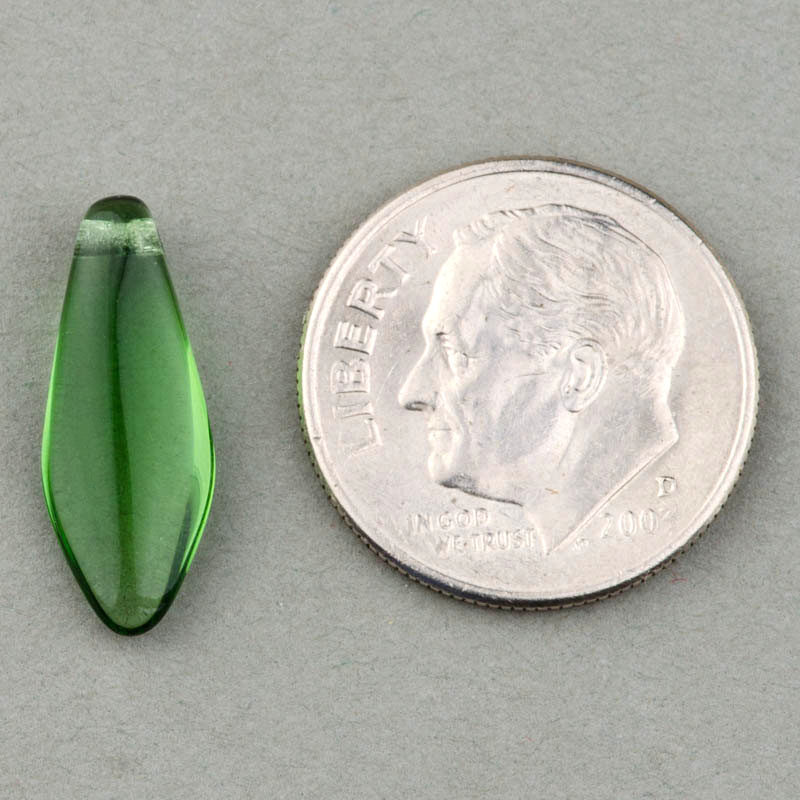 Large Dagger (17x7mm) Green Tourmaline Transparent-osx: Raven's Journey ...